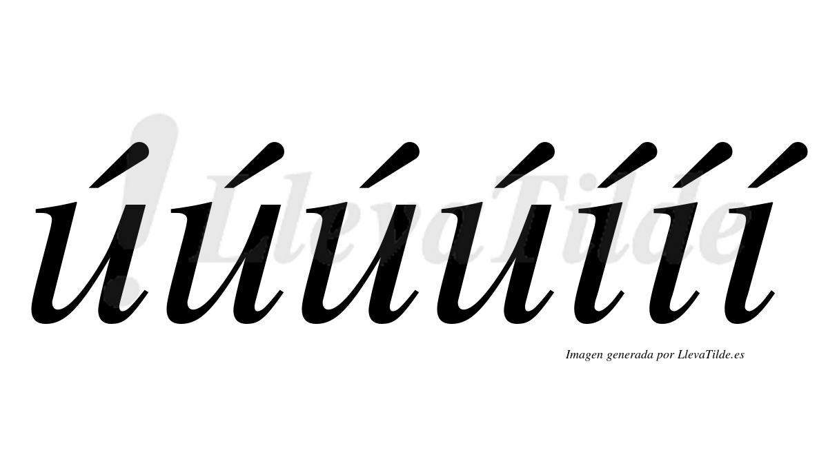 ¿Lleva tilde úúúúííí? | LlevaTilde.es