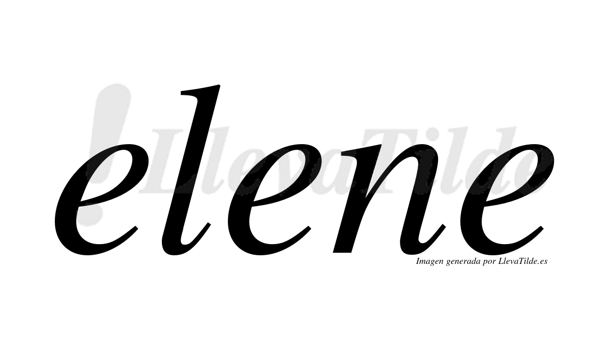 ¿Lleva tilde elene? | LlevaTilde.es