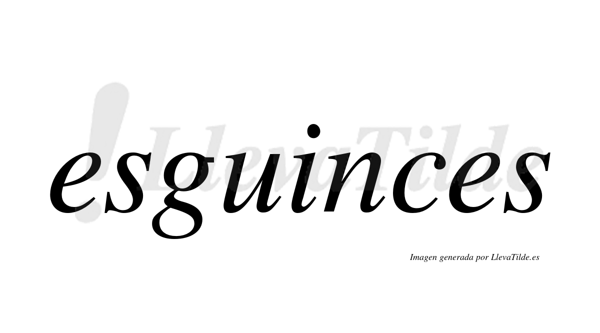 ¿Lleva tilde esguinces? | LlevaTilde.es