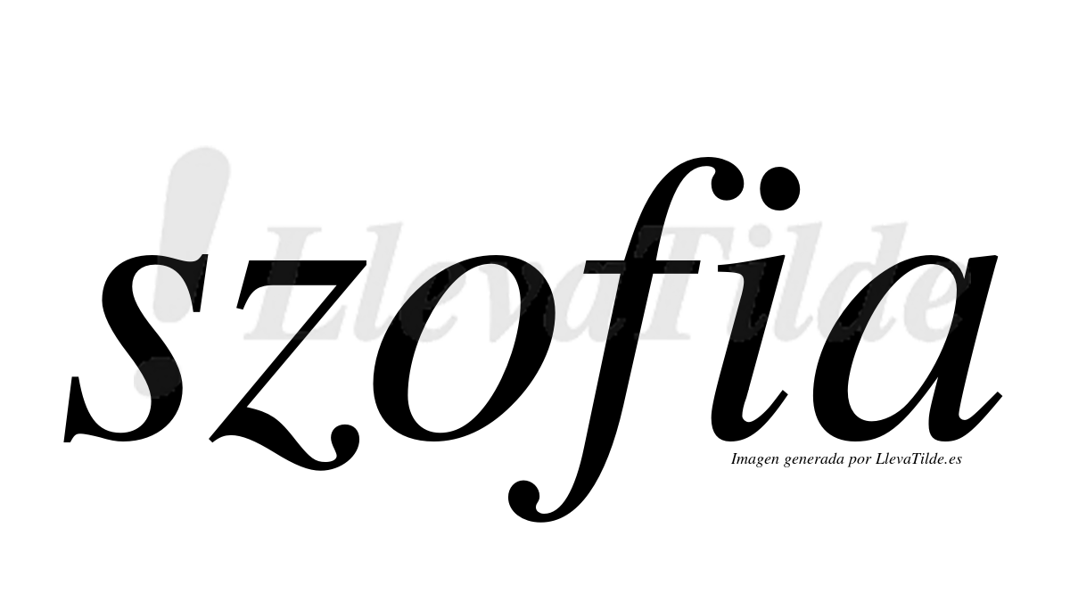 ¿Lleva tilde szofia? | LlevaTilde.es