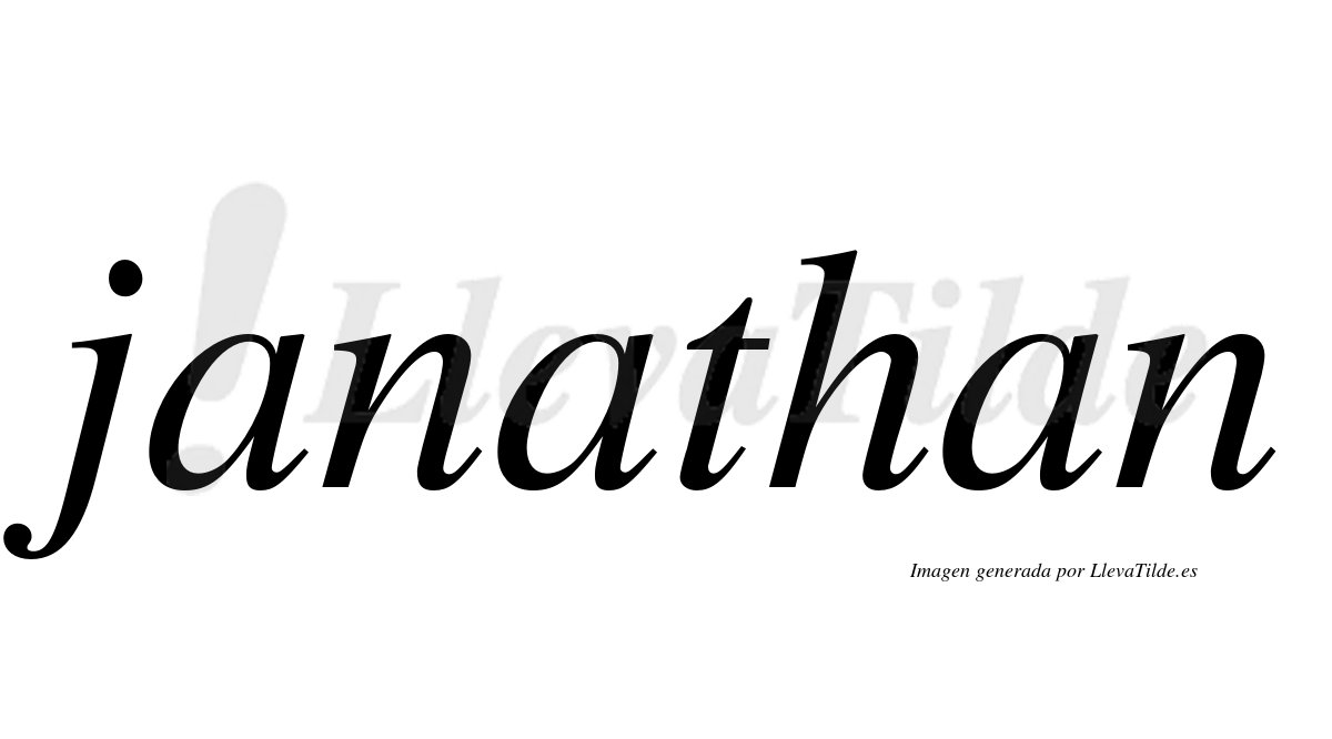 ¿Lleva tilde janathan? | LlevaTilde.es