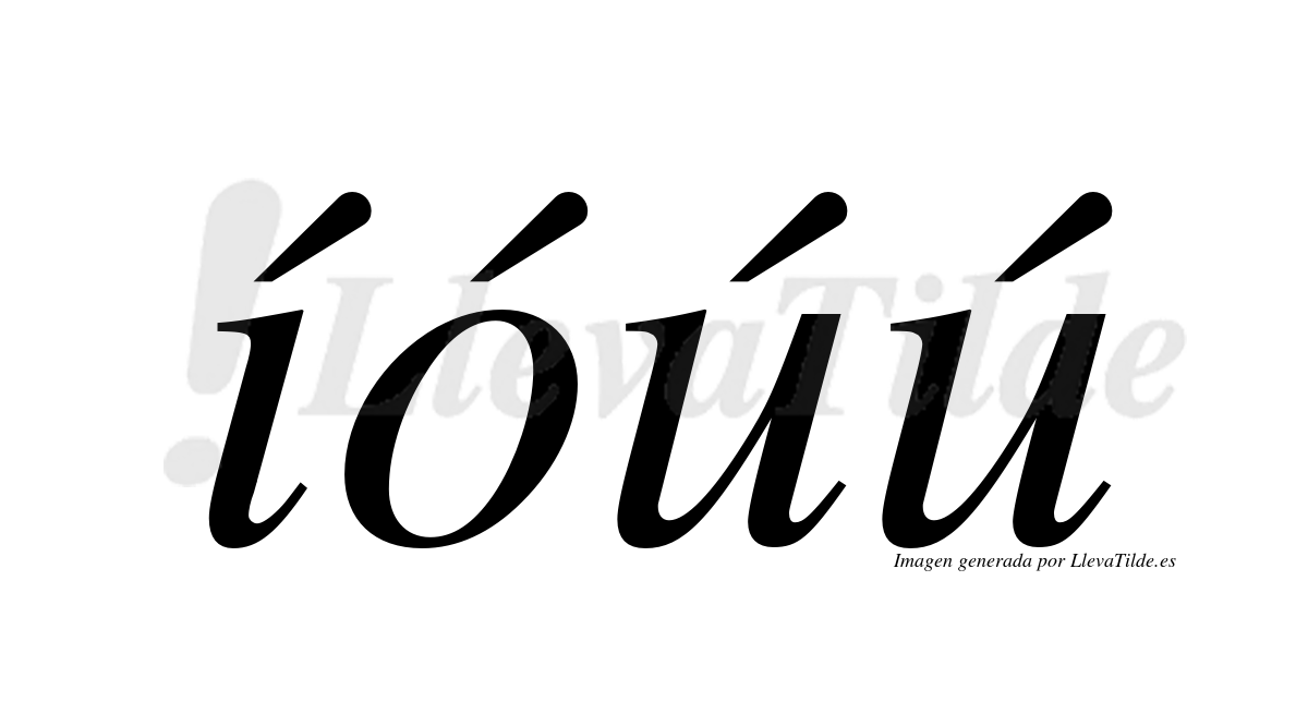 ¿Lleva tilde íóúú? | LlevaTilde.es