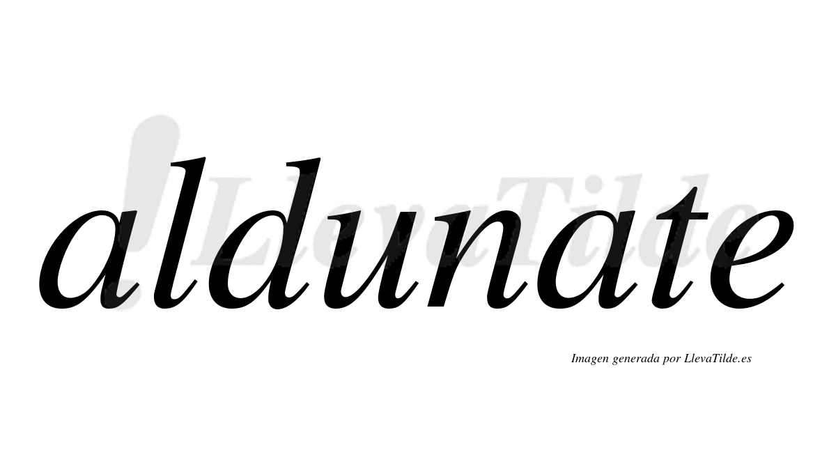 ¿Lleva tilde aldunate? | LlevaTilde.es