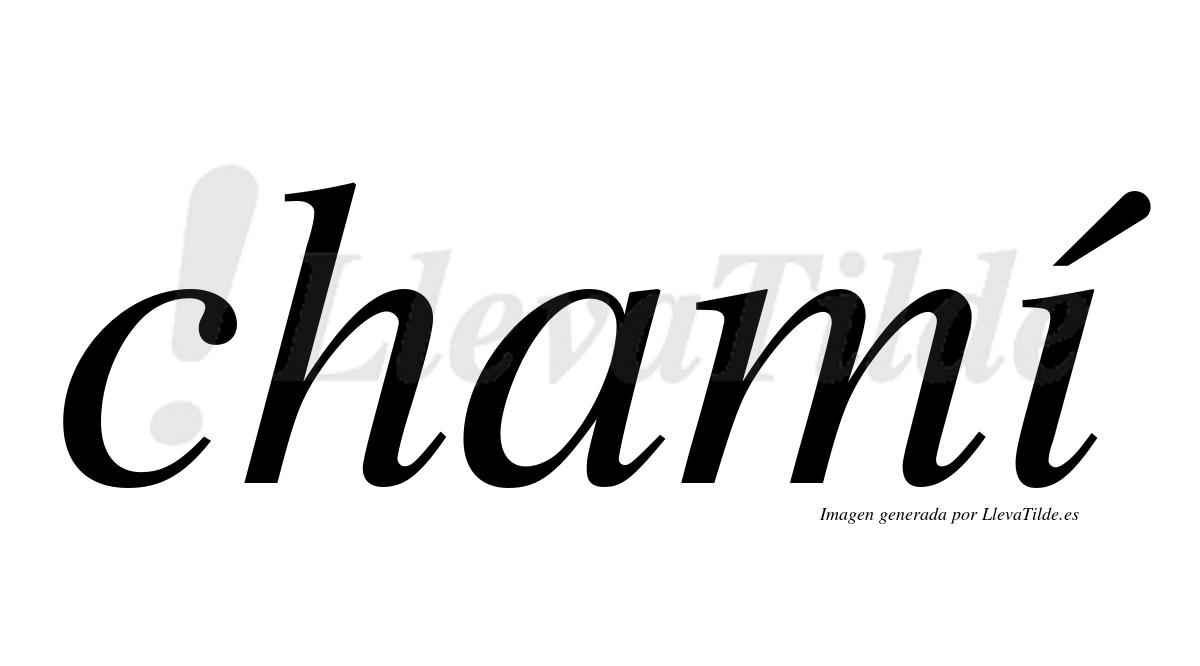 ¿Lleva tilde chamí? | LlevaTilde.es