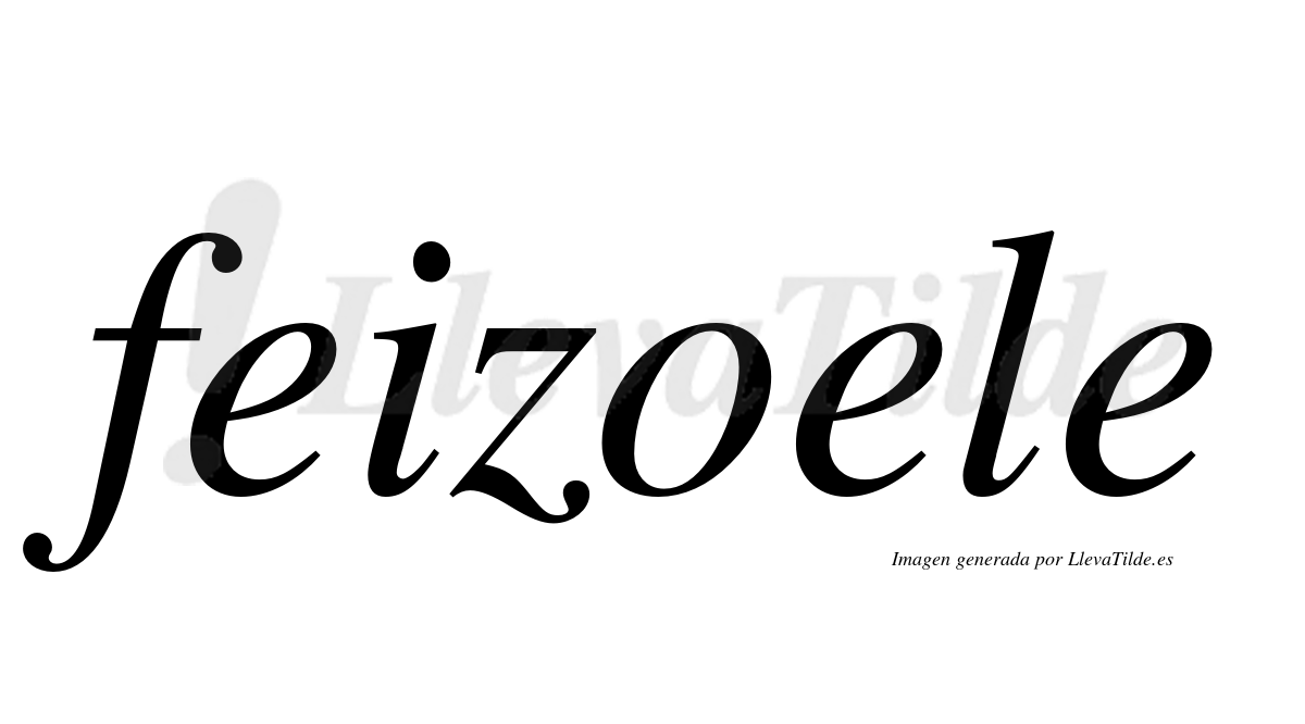 ¿Lleva tilde feizoele? | LlevaTilde.es