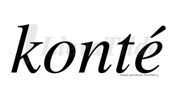 ¿Lleva tilde konté? | LlevaTilde.es