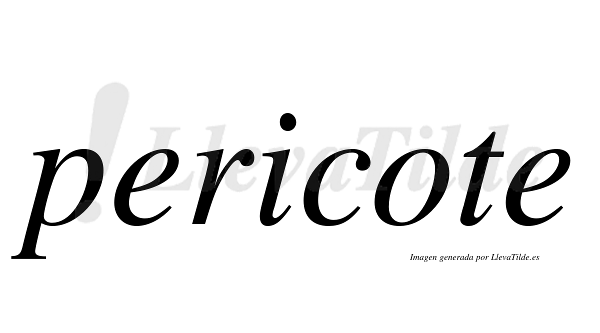 ¿Lleva tilde pericote? | LlevaTilde.es