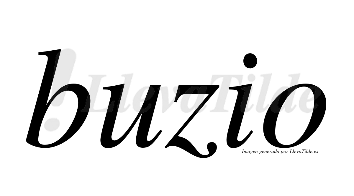 ¿Lleva tilde buzio? | LlevaTilde.es