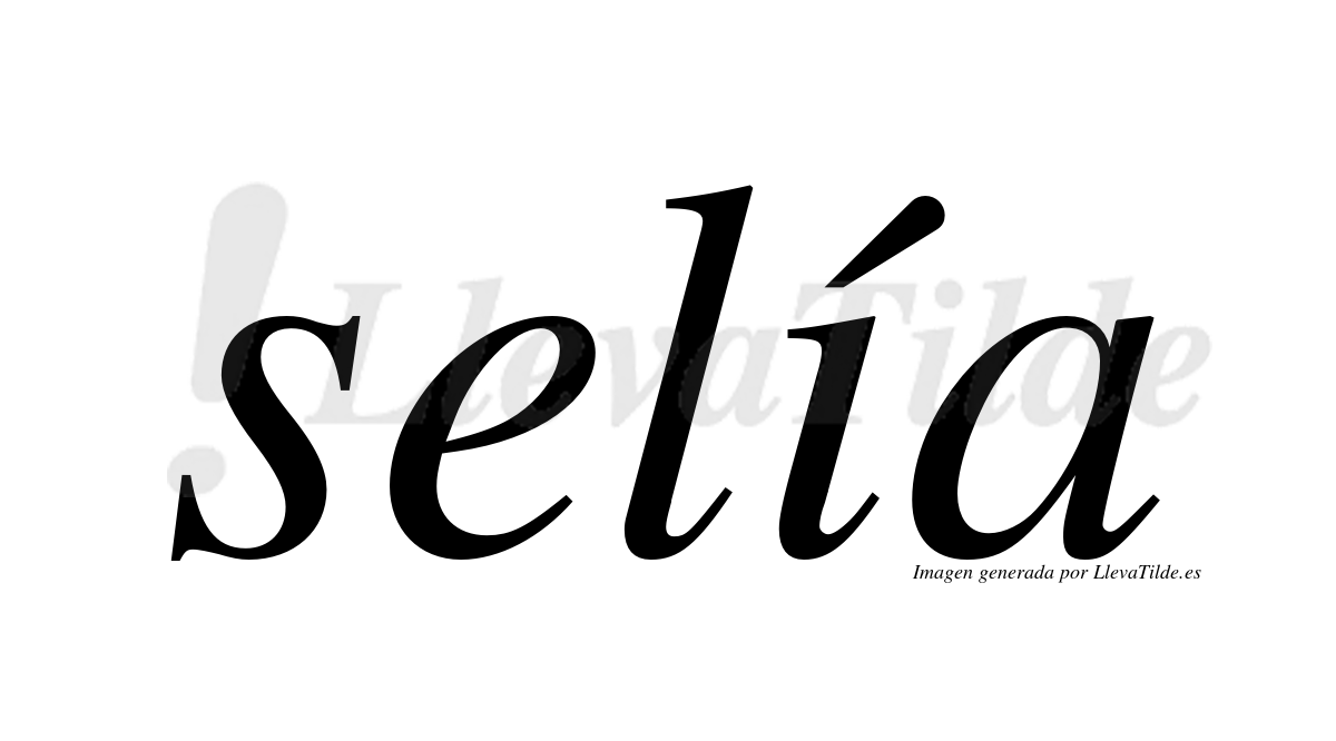 ¿Lleva tilde selía? | LlevaTilde.es