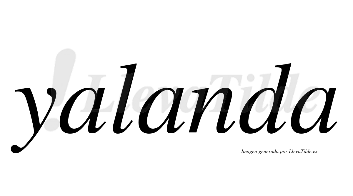 ¿Lleva tilde yalanda? | LlevaTilde.es