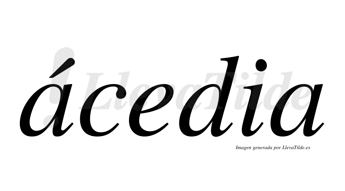 ¿Lleva tilde ácedia? | LlevaTilde.es