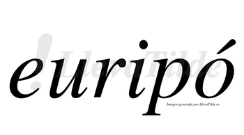 ¿Lleva tilde euripó? | LlevaTilde.es