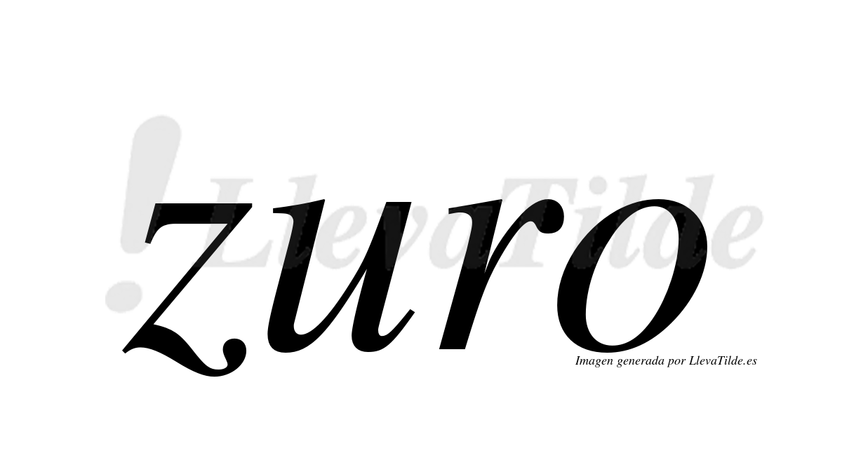 ¿Lleva tilde zuro? | LlevaTilde.es