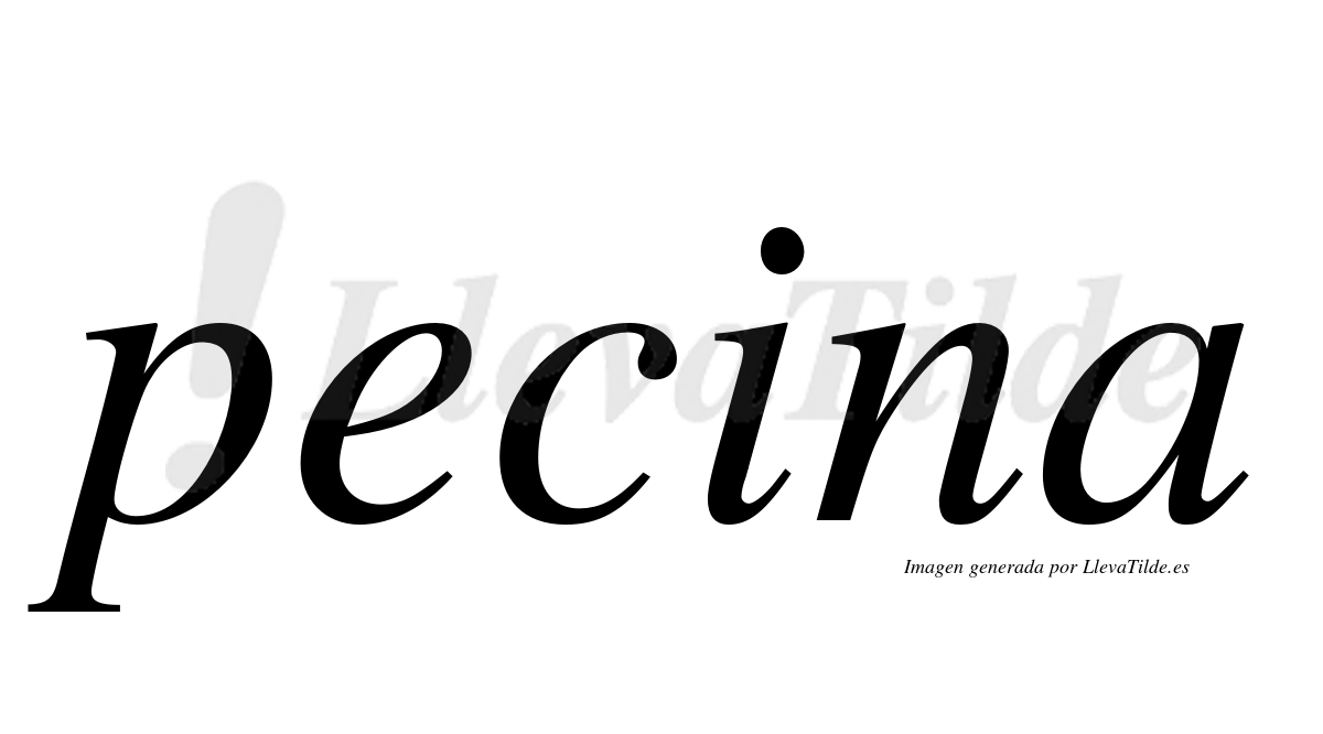 ¿Lleva tilde pecina? | LlevaTilde.es