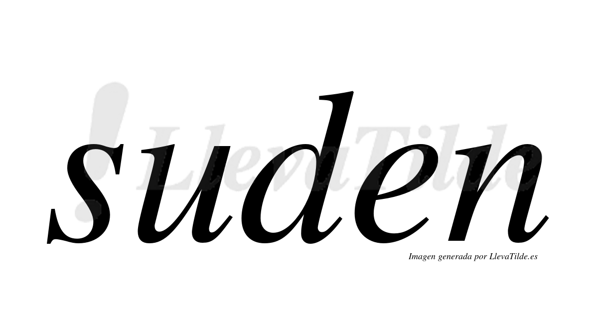 ¿Lleva tilde suden? | LlevaTilde.es