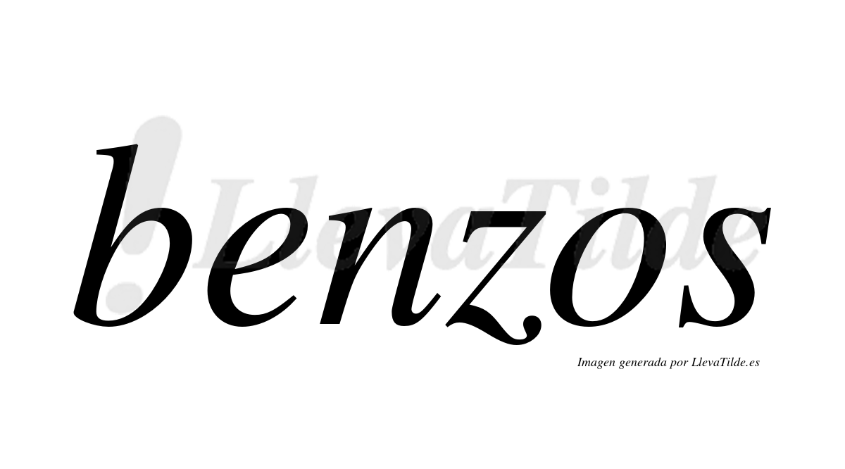 ¿Lleva tilde benzos? | LlevaTilde.es
