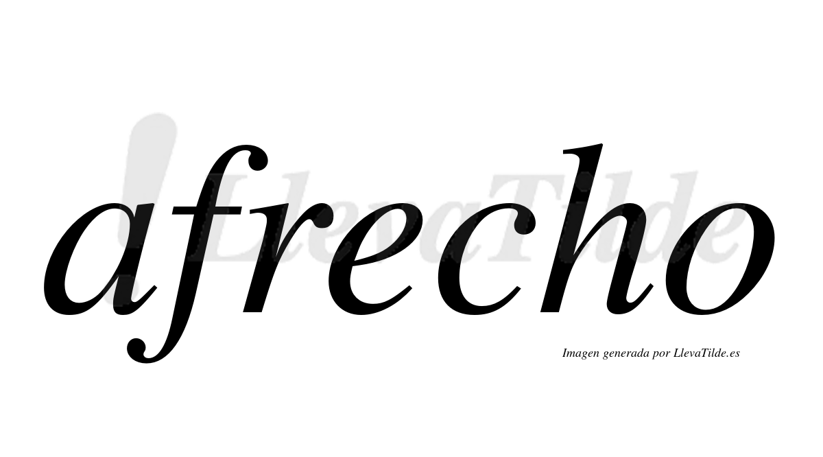 ¿Lleva tilde afrecho? | LlevaTilde.es