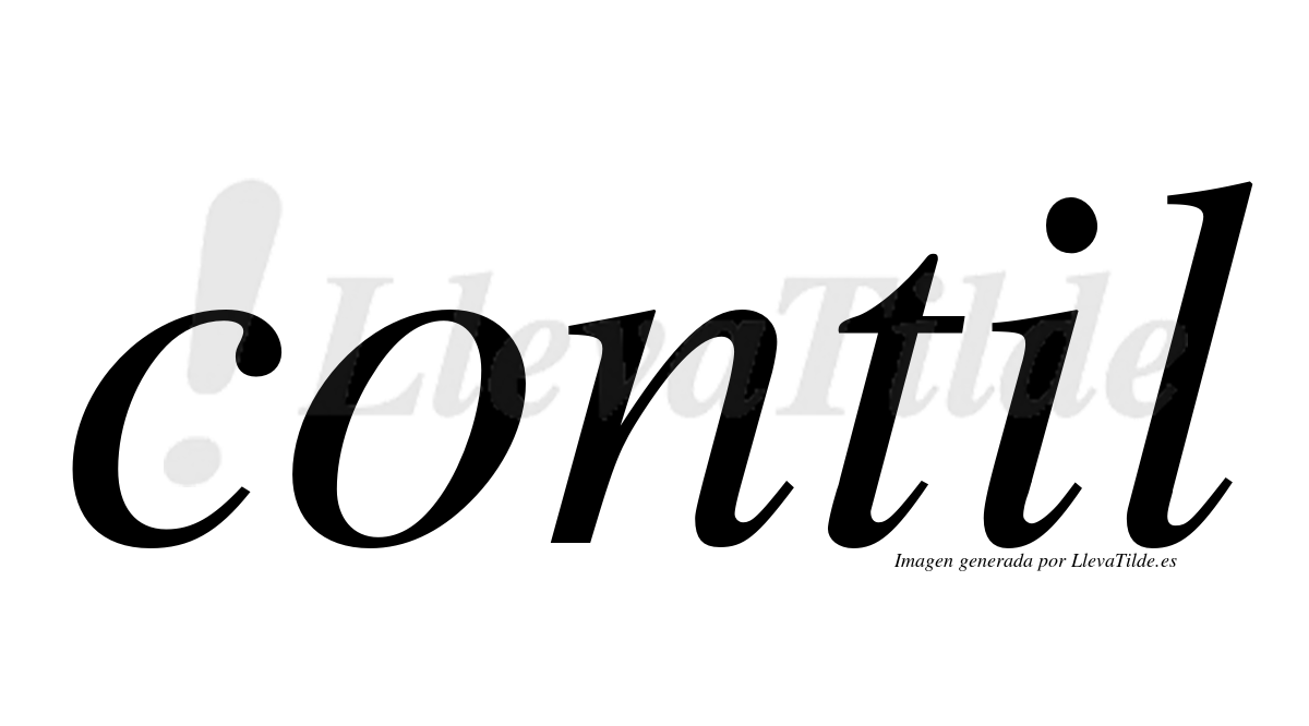 ¿Lleva tilde contil? | LlevaTilde.es