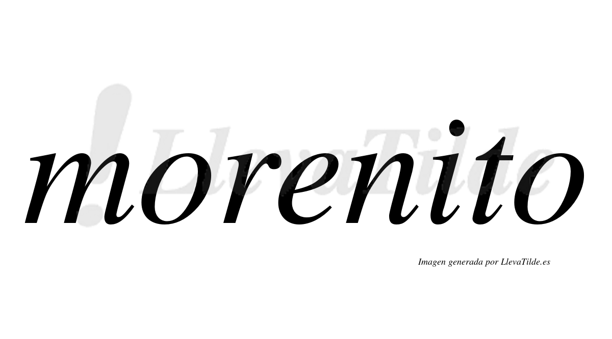 ¿Lleva tilde morenito? | LlevaTilde.es