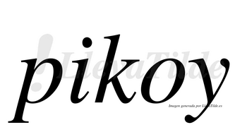 ¿Lleva tilde pikoy? | LlevaTilde.es