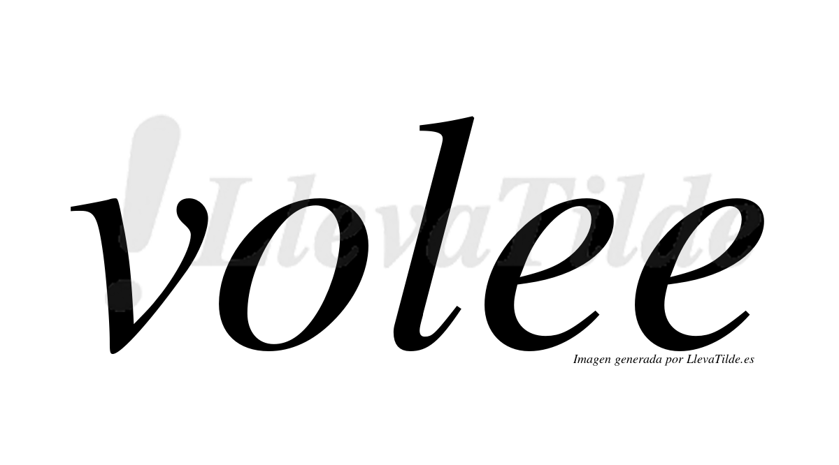¿Lleva tilde volee? | LlevaTilde.es