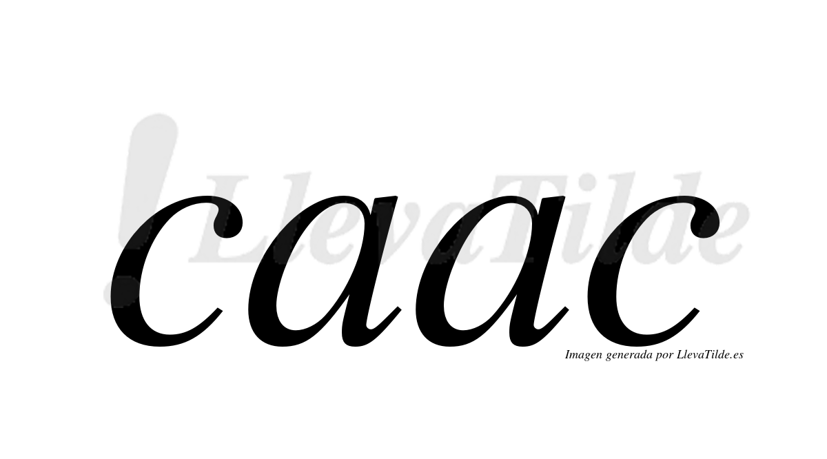 ¿Lleva tilde caac? | LlevaTilde.es