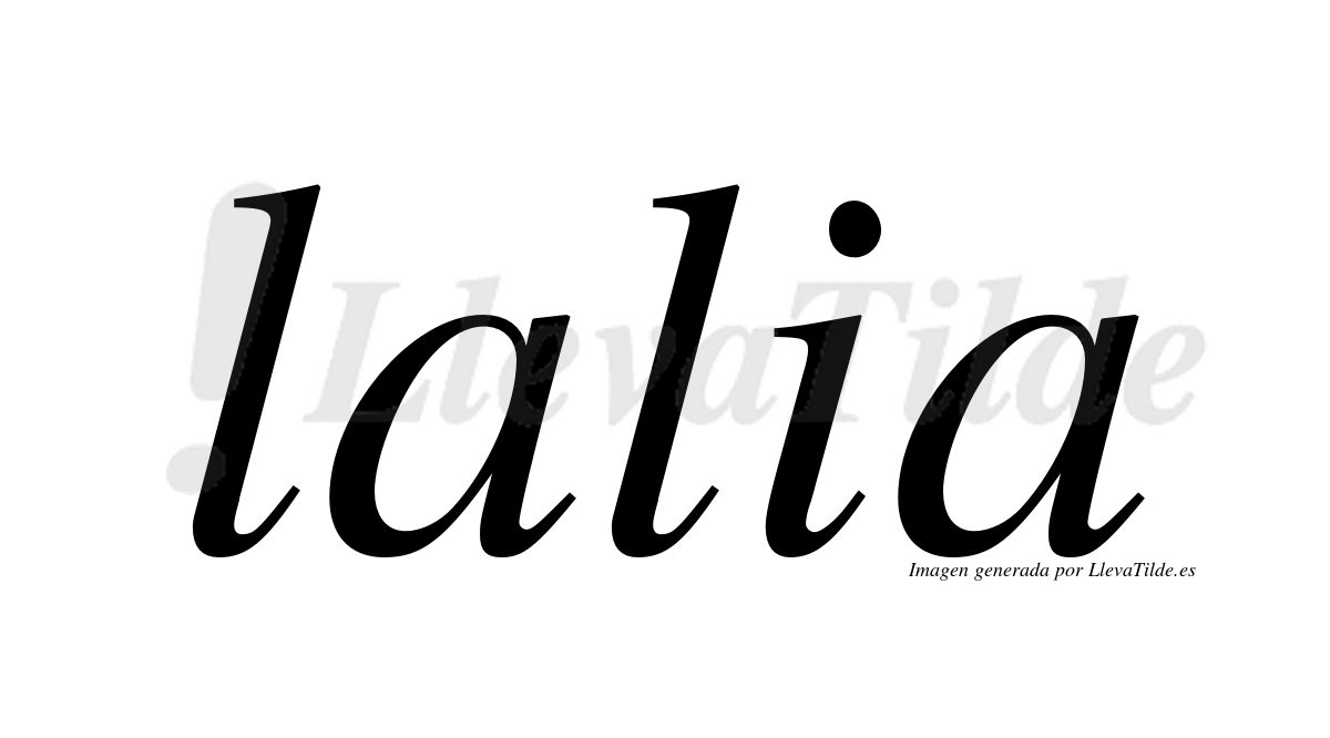 ¿Lleva tilde lalia? | LlevaTilde.es