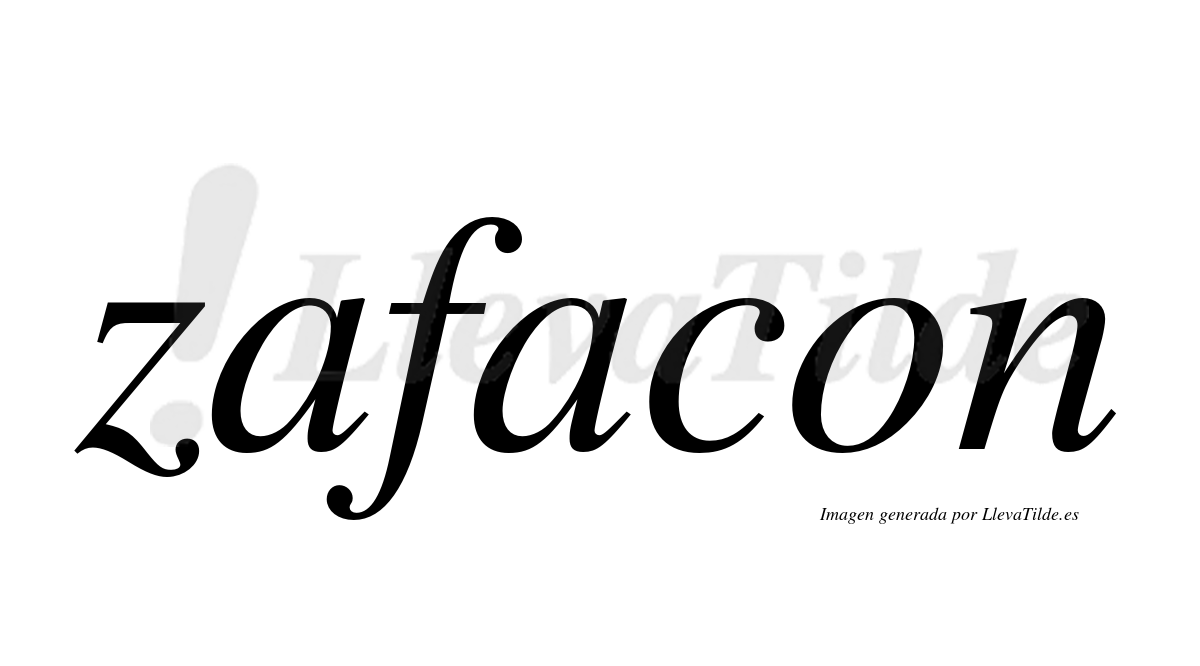 ¿Lleva tilde zafacon? | LlevaTilde.es