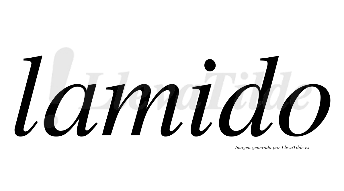 ¿Lleva tilde lamido? | LlevaTilde.es