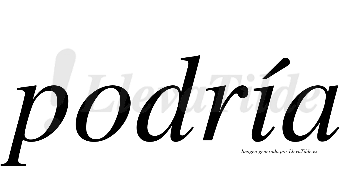 ¿Lleva tilde podría? | LlevaTilde.es