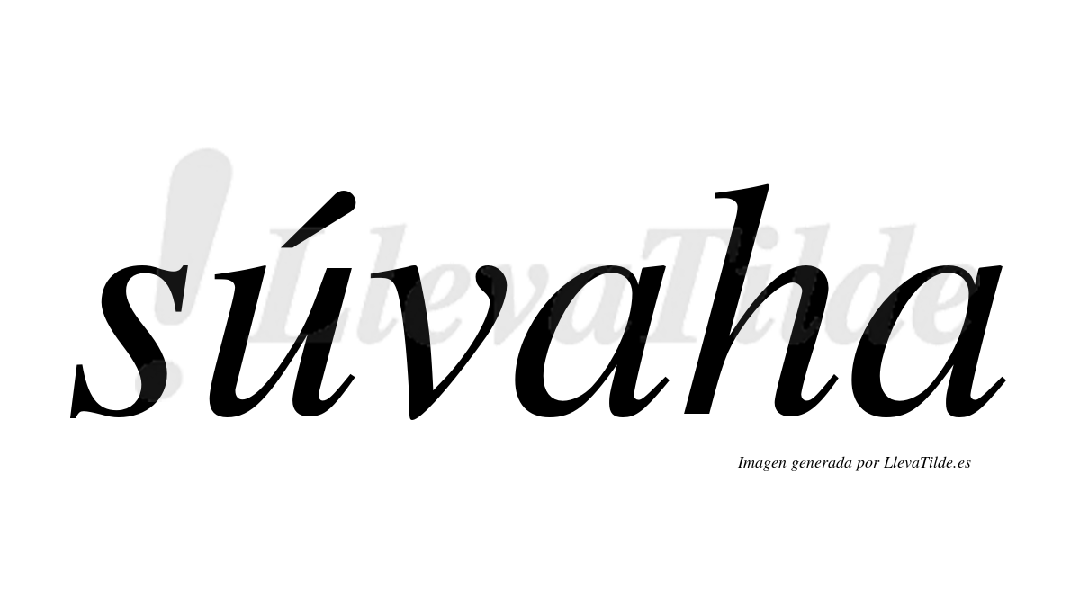 ¿Lleva tilde súvaha? | LlevaTilde.es