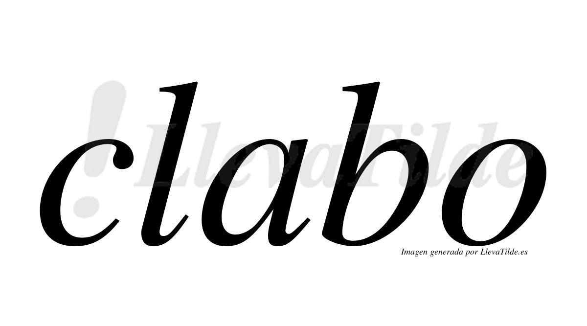 ¿Lleva tilde clabo? | LlevaTilde.es
