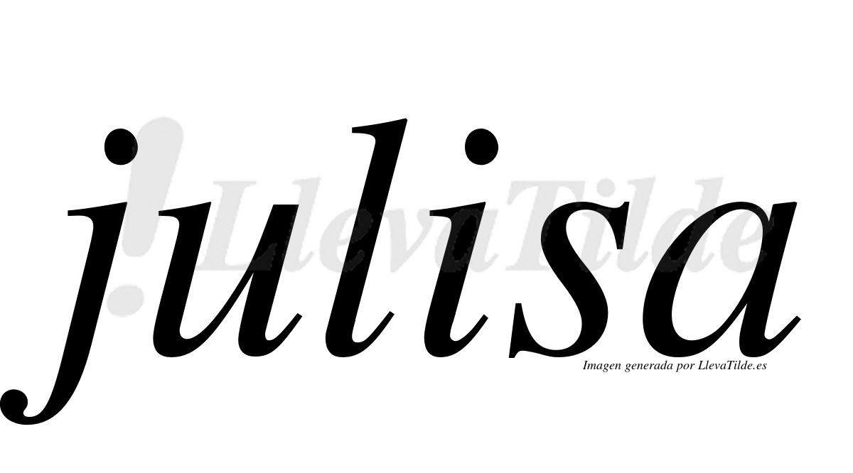 ¿Lleva tilde julisa? | LlevaTilde.es