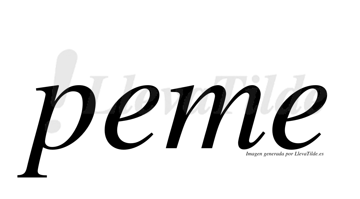 ¿Lleva tilde peme? | LlevaTilde.es