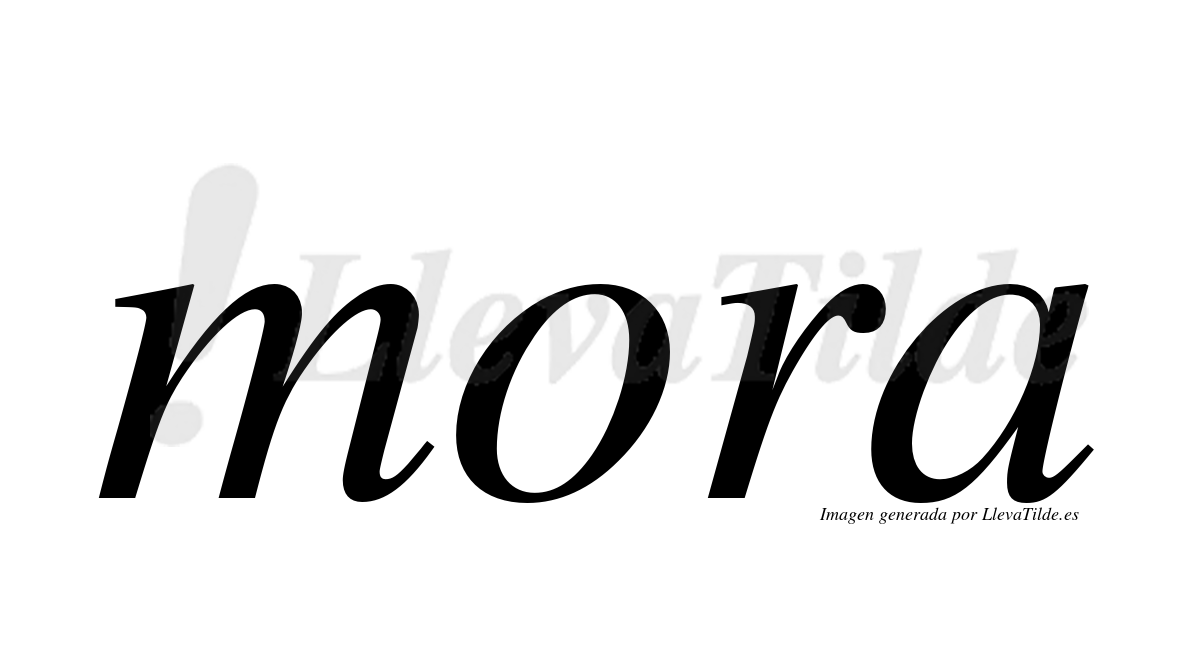 ¿Lleva tilde mora? | LlevaTilde.es