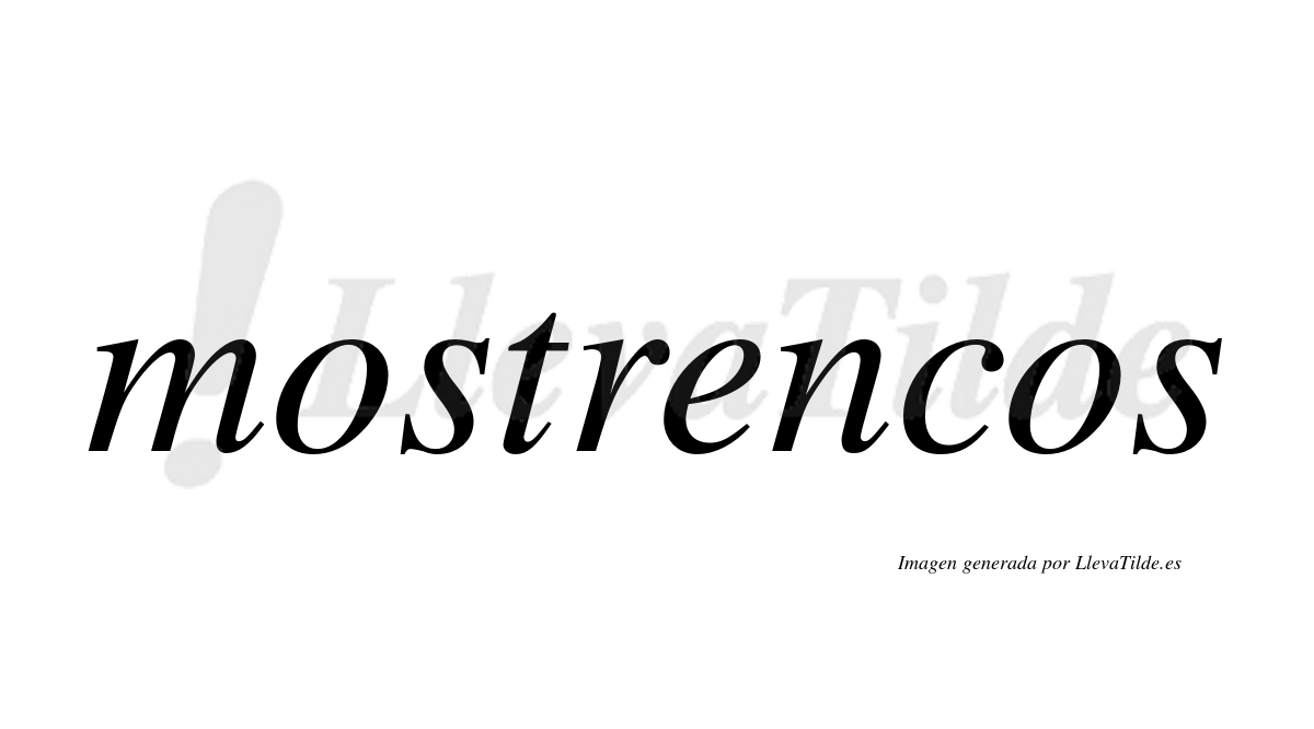 ¿Lleva tilde mostrencos? | LlevaTilde.es