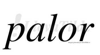 ¿Lleva tilde palor? | LlevaTilde.es