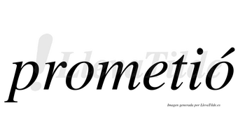 ¿Lleva tilde prometió? | LlevaTilde.es