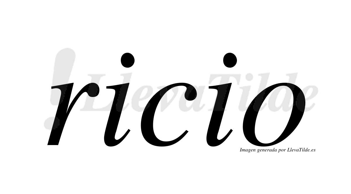 ¿Lleva tilde ricio? | LlevaTilde.es