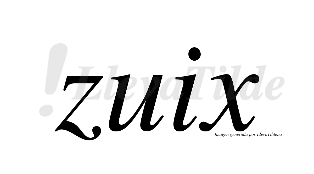 ¿Lleva tilde zuix? | LlevaTilde.es