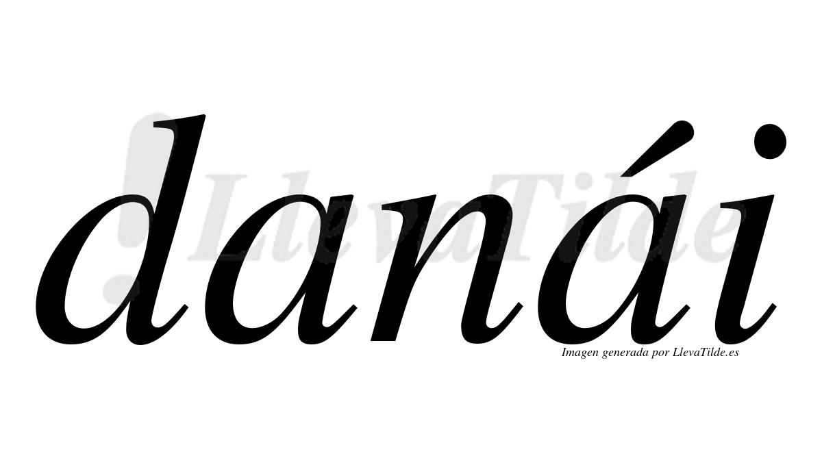 ¿Lleva tilde danái? | LlevaTilde.es