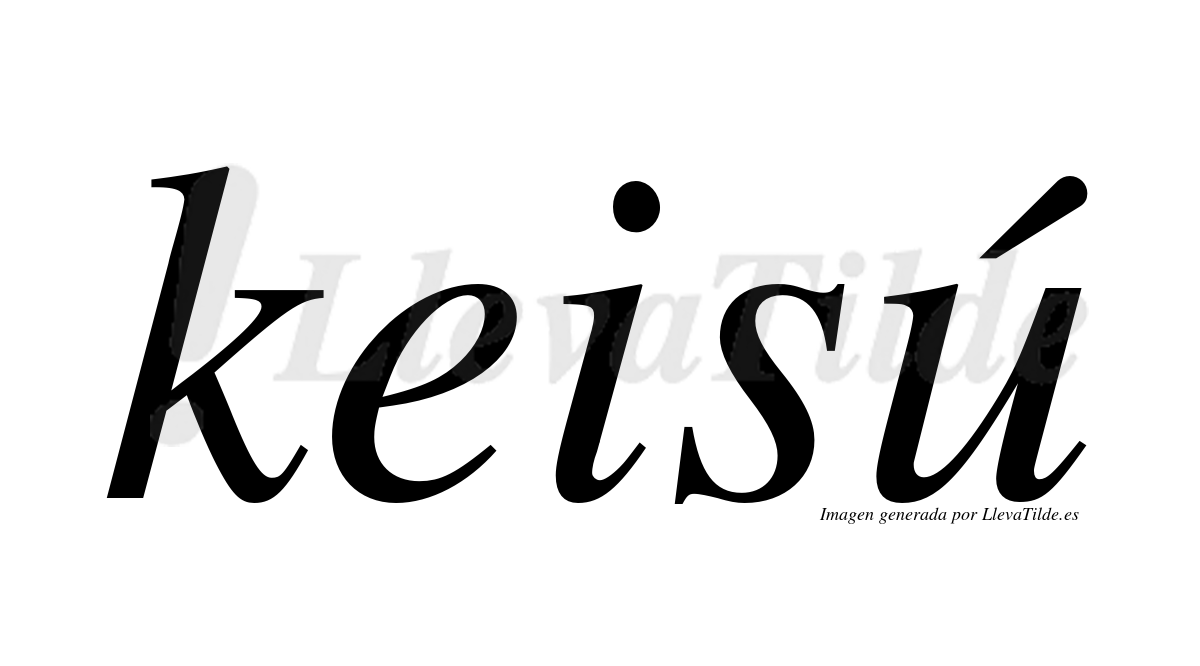 ¿Lleva tilde keisú? | LlevaTilde.es
