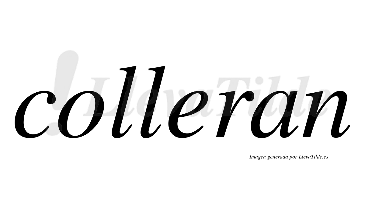 ¿Lleva tilde colleran? | LlevaTilde.es