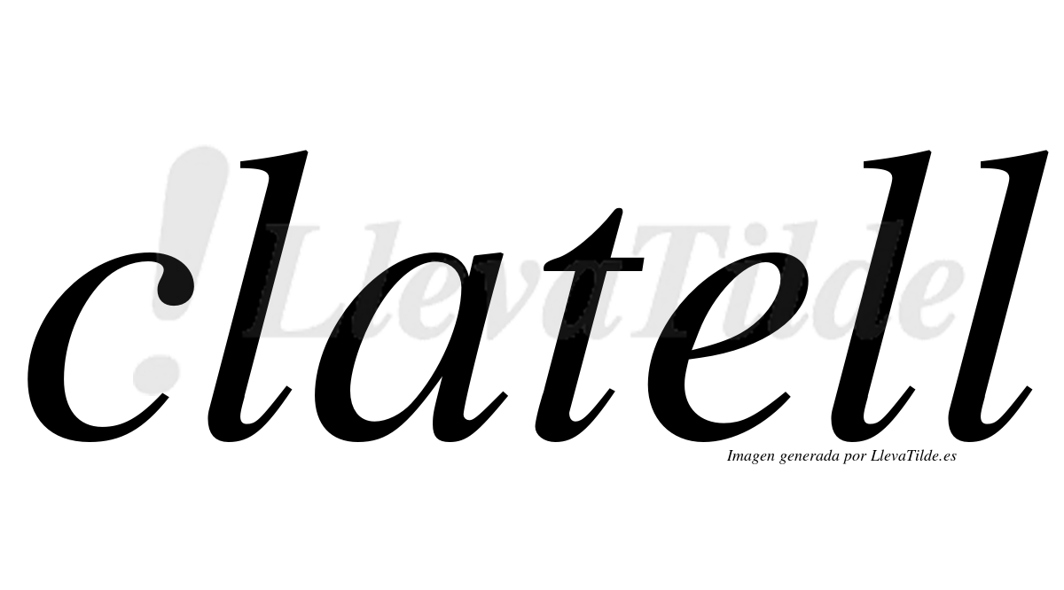 ¿Lleva tilde clatell? | LlevaTilde.es
