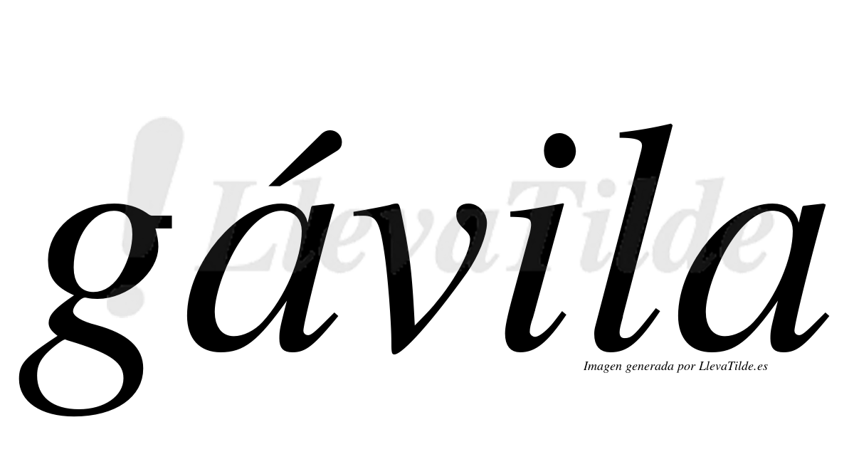 ¿Lleva tilde gávila? | LlevaTilde.es