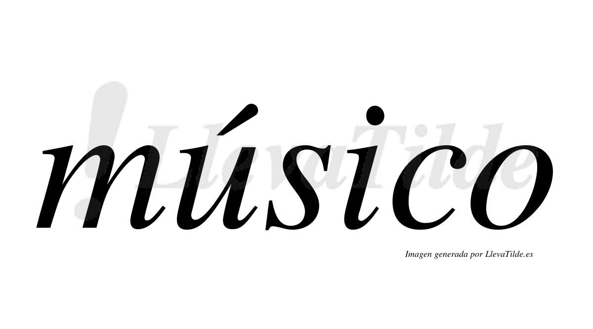 ¿Lleva tilde músico? | LlevaTilde.es