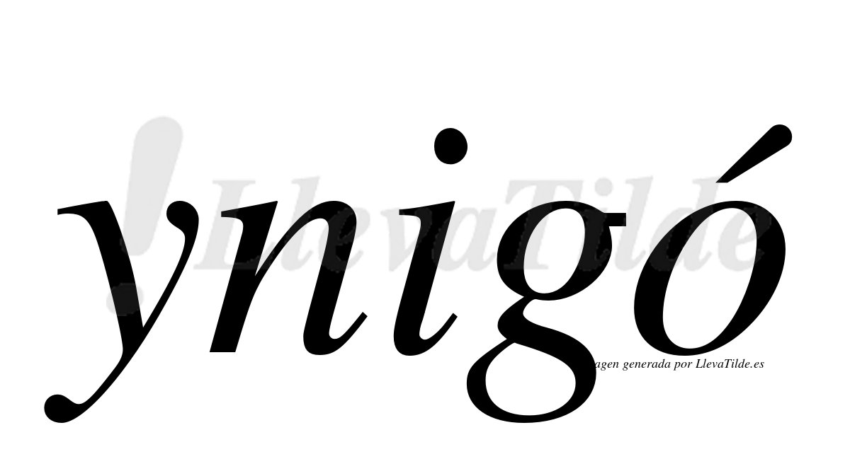 ¿Lleva tilde ynigó? | LlevaTilde.es