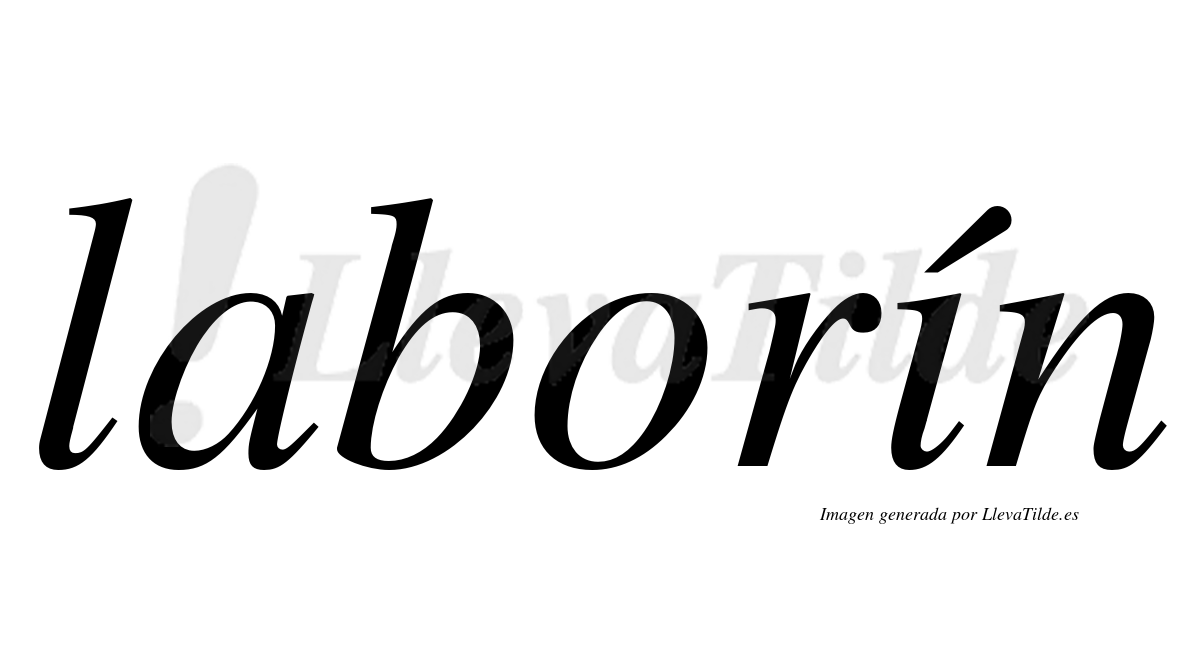 ¿Lleva tilde laborín? | LlevaTilde.es