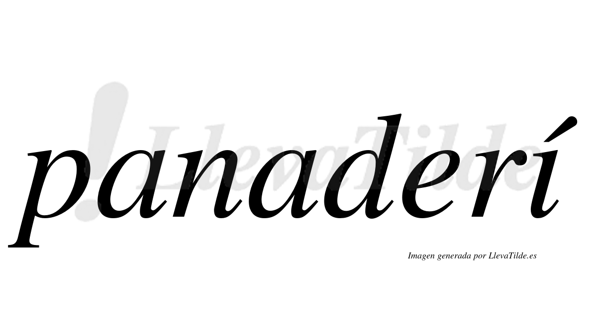 ¿Lleva tilde panaderí? | LlevaTilde.es