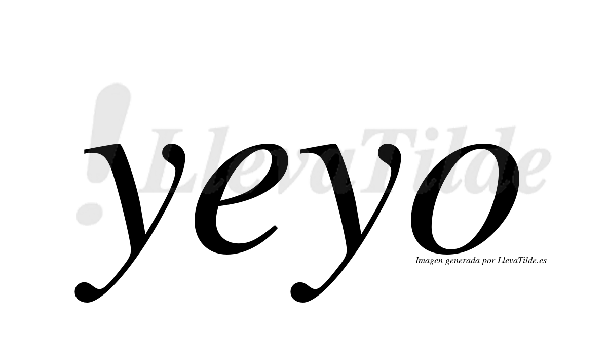 ¿Lleva tilde yeyo? | LlevaTilde.es